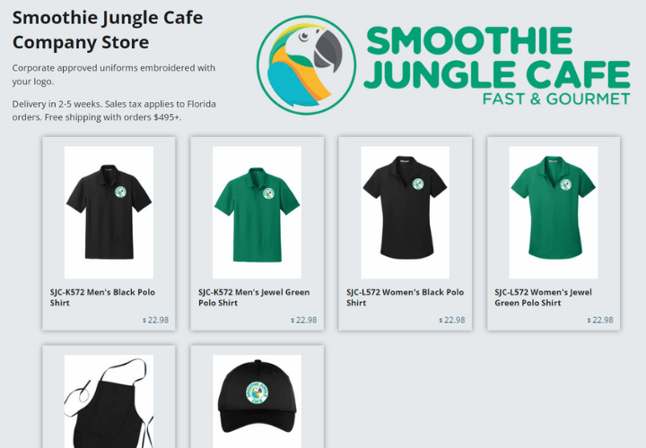 Types of Company Stores | Stitch Logo Custom Stores